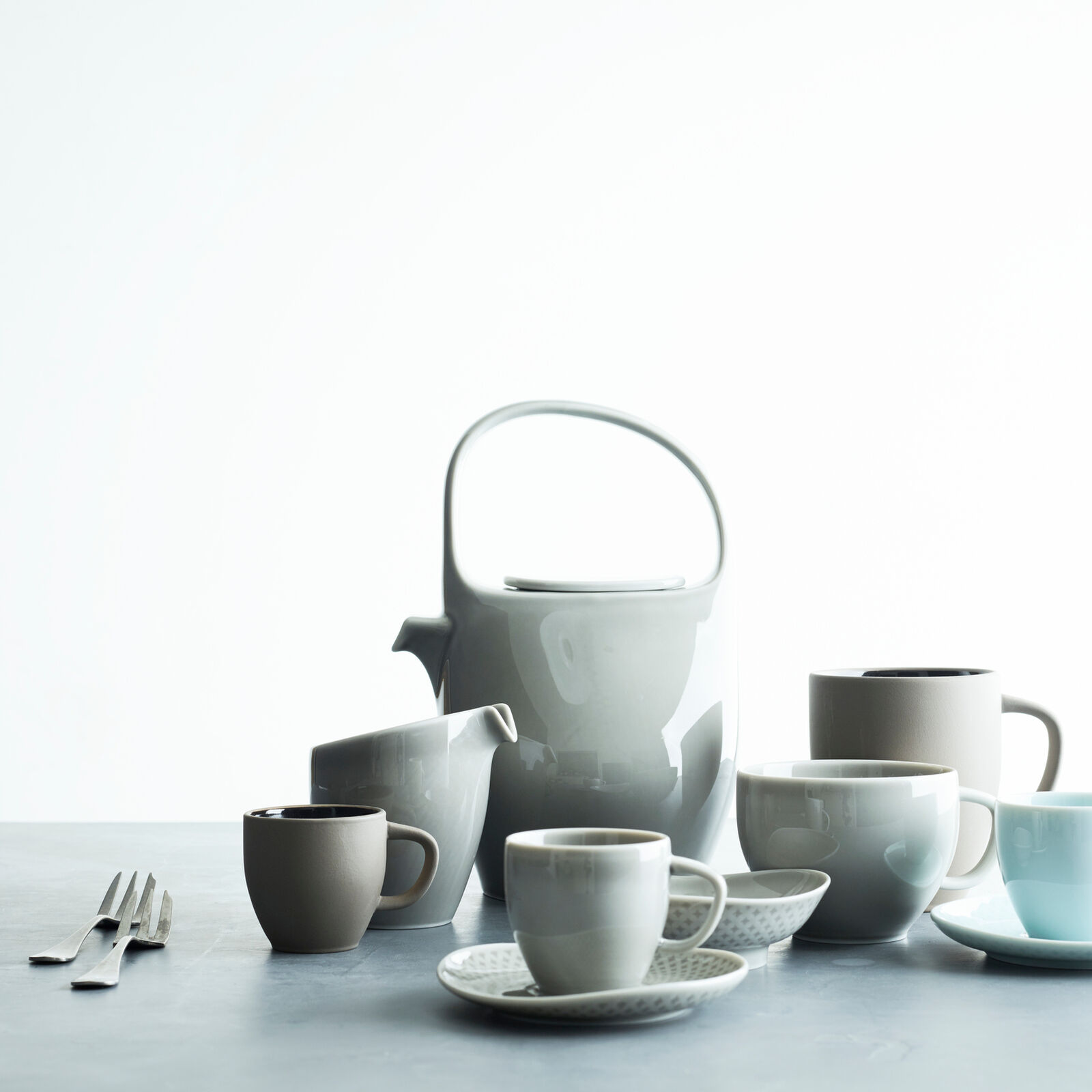 Rosenthal Porzellan, Set 18-tlg. mit Tellern, Junto Weiss